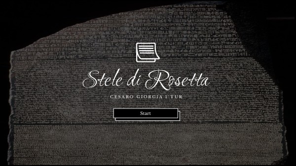 La Stele di Rosetta