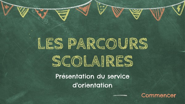 Les parcours scolaires FBC | Genially