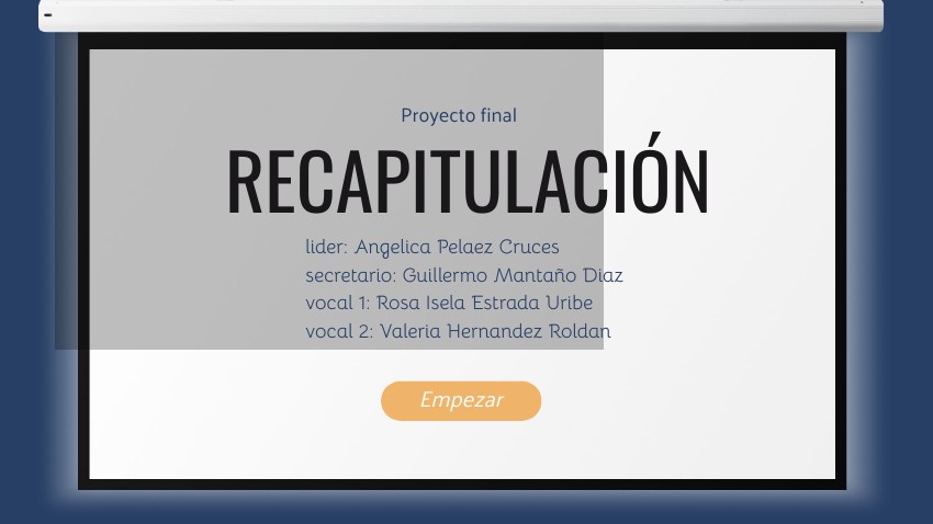 RECAPITULACIÓN
