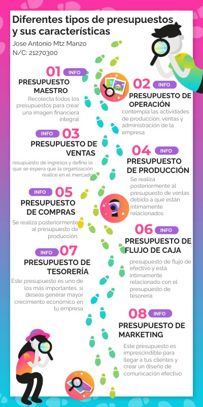 A1.1 Infografía presupuestos y sus características | Genially