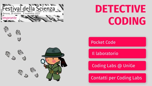 Detective Coding - Festival della Scienza 2023
