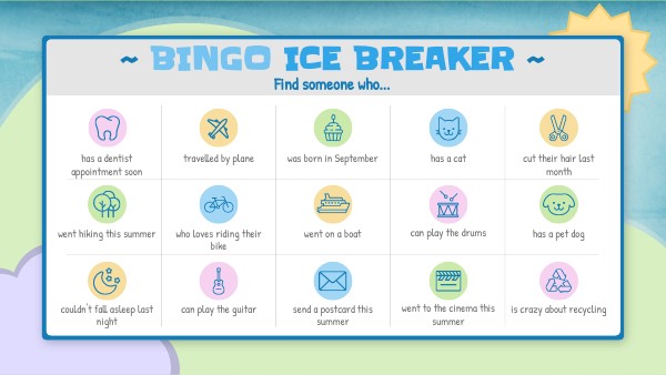 Bingo ICE BREAKER