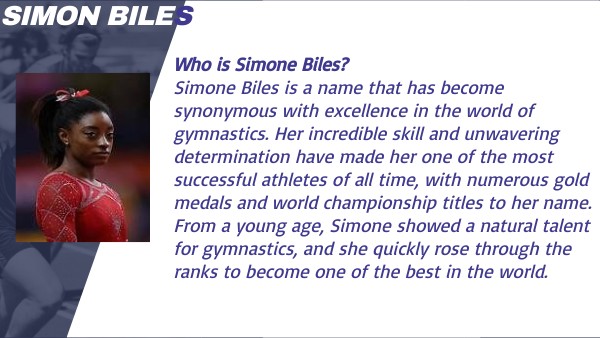 SIMONE BILES | Genially
