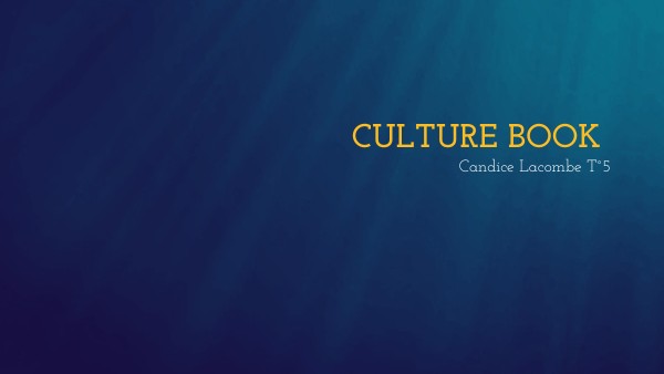 Culture book