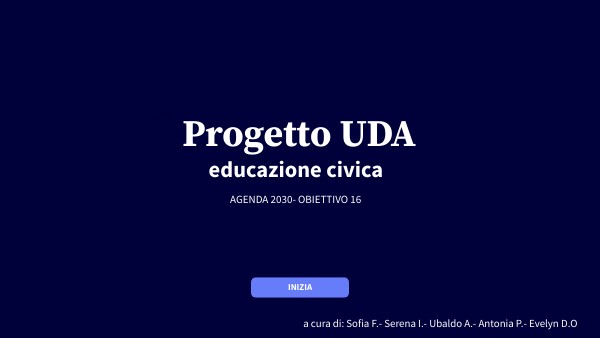 Progetto UDA di educazione civica | Genially