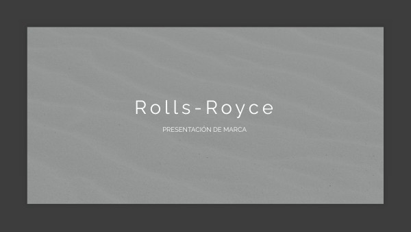 ROLLS-ROYCE | Genially