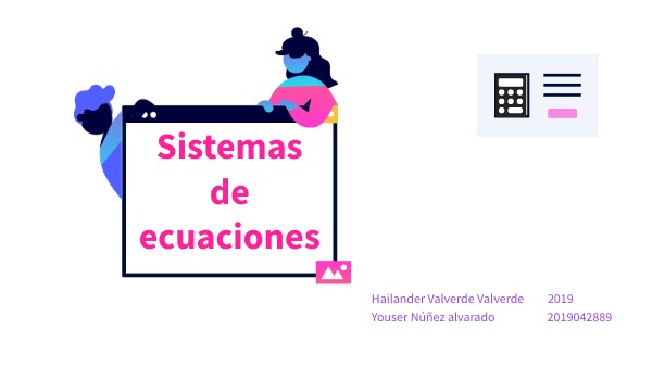 Sistemas de ecuaciones