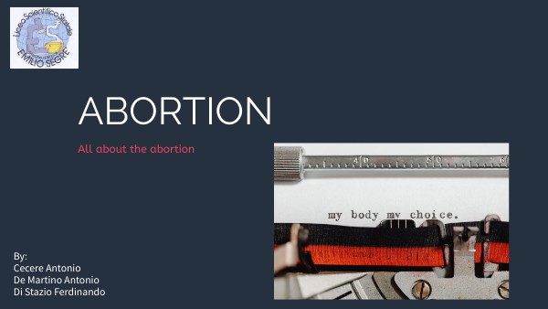 English presentation on abortion | Genially
