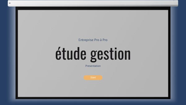 diapo étude de gestion | Genially