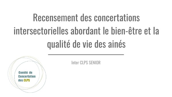 Concertation Intersenior | Genially