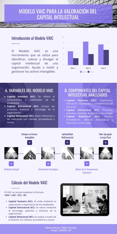 Infografía sobre El Modelo VAIC | Genially