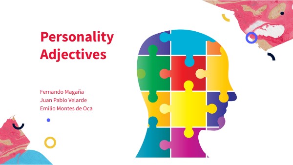 Personality Adjectives | Genially