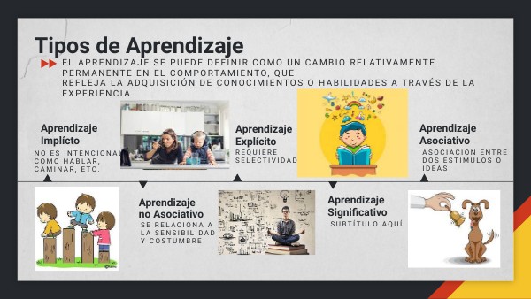 TIPOS DE APRENDIZAJE