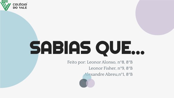 Sabias que... _Leonor Alonso, Leonor Fisher,Alexandre | Genially