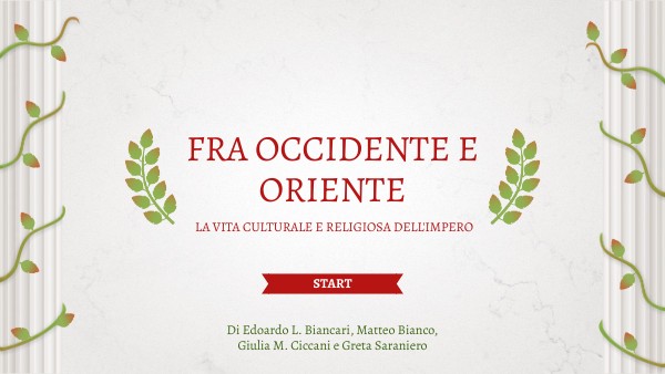 Fra Occidente e Oriente