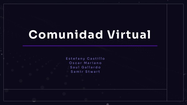 Comunidad Virtual E.O.S.S | Genially