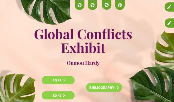 Global Conflicts Exhibit-Oumou Hardy | Genially