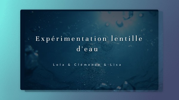 Présentation Océan | Genially