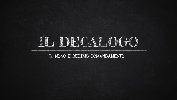 il decalogo