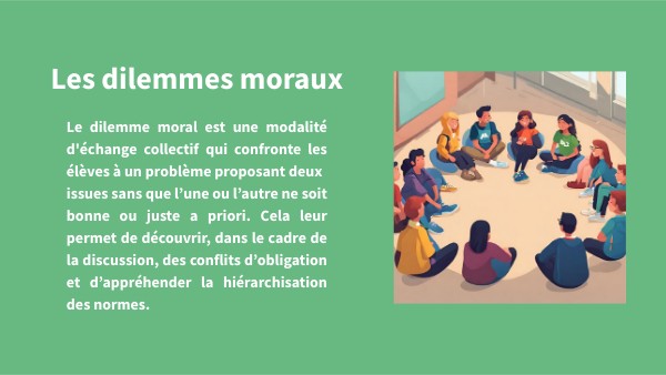 Présentation Dilemmes Moraux