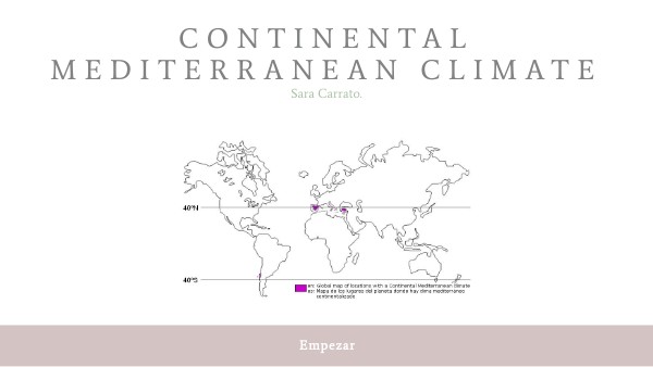 Continental Mediterranean climate | Genially