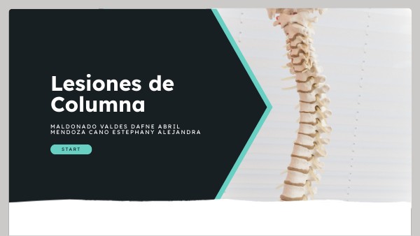 Lesiones de columna | Genially