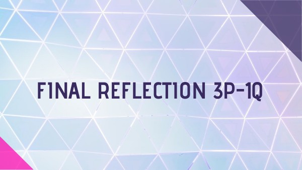 Final reflection | Genially
