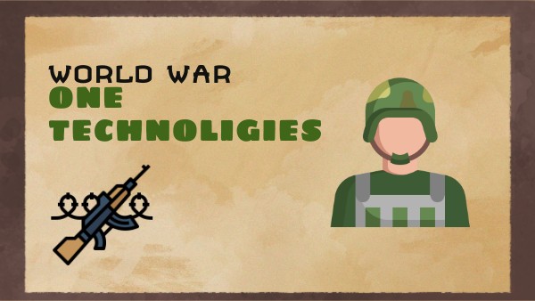 World war one technology | Genially