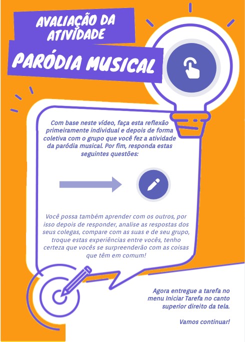 Avaliação da Atividade Paródia Music