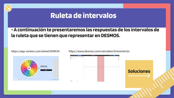 Respuestas intervalos, RULETA | Genially