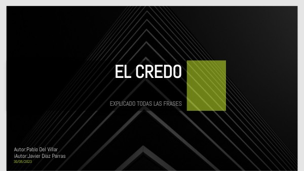 PROYECTO FINAL Reli El Credo