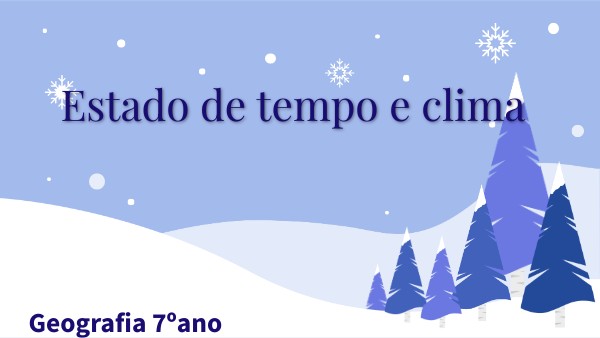 Estado de tempo e clima | Genially