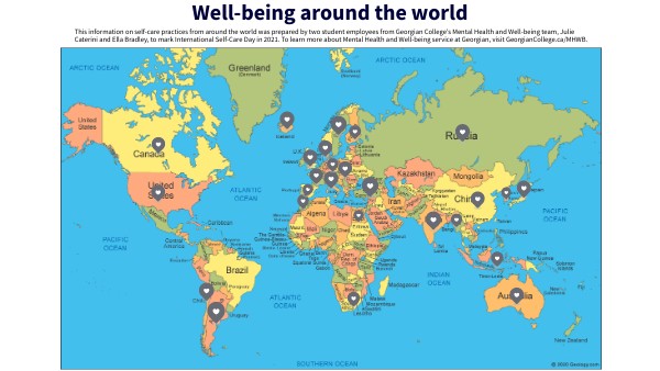 wellness around the world | Genially