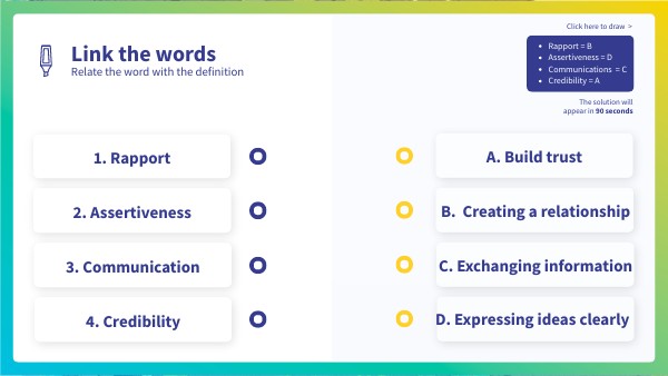 Link the Words - Communication