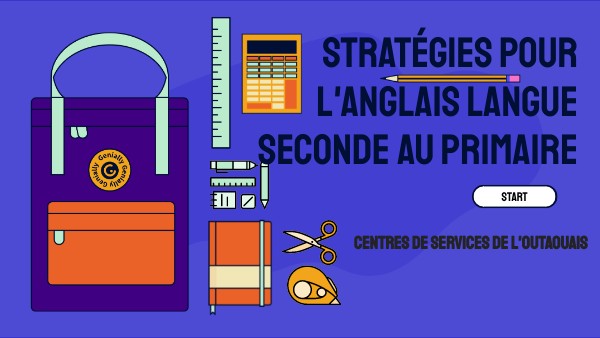 Stratégies pour l'anglais langue seconde | Genially