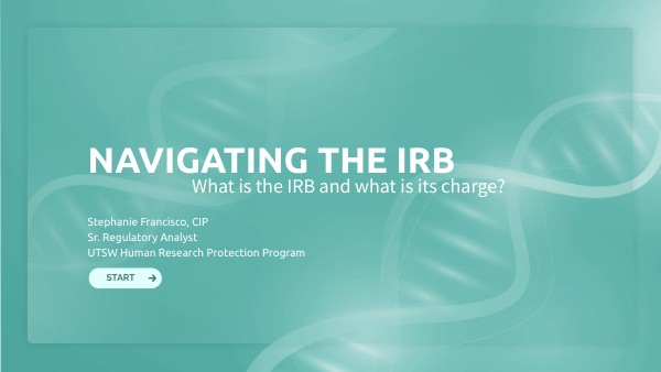 Navigating the IRB: Role and Function of the IRB | Genially