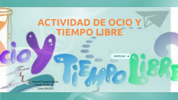 Ocio y tiempo libre | Genially