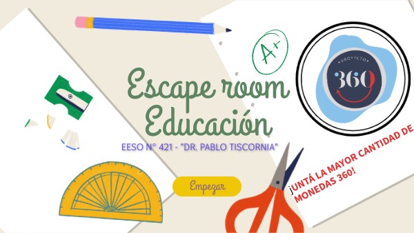 ESCAPE ROOM EDUCACIÓN