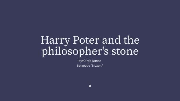 harry potter and the philosophers stone | Genially