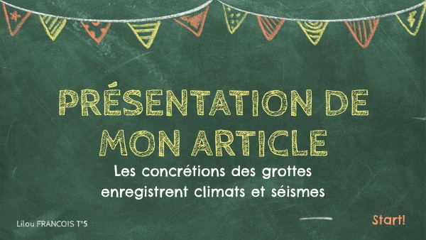 Présentation SVT | Genially