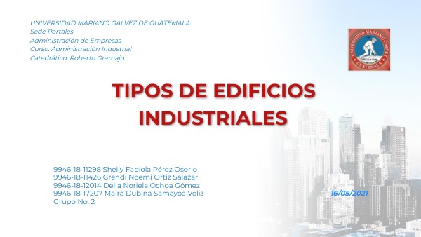 MODULO EDIFICIOS INDUSTRIALES | Genially