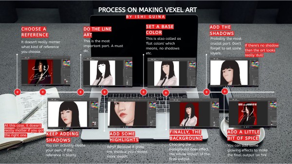 VEXEL ART INFOGRAPHIC