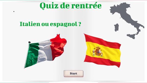 Quiz de rentée ! | Genially