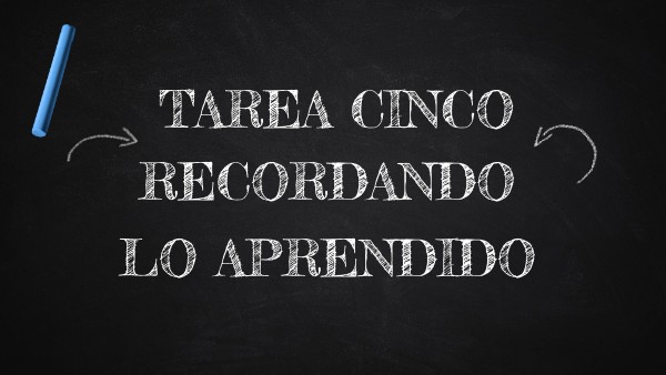 TAREA CINCO RECORDANDO LO APRENDIDO | Genially