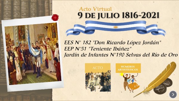 9 de julio - Acto virtual
