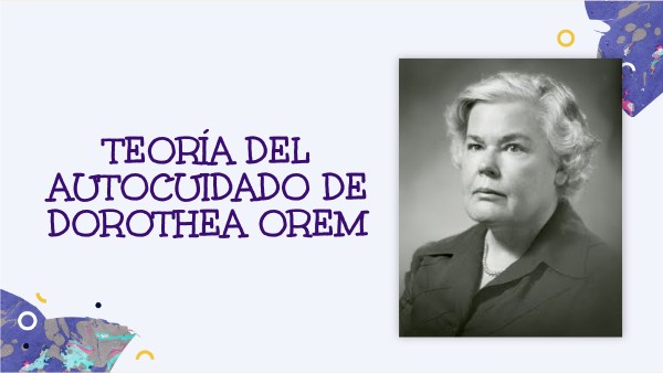 Teoría del Autocuidado de Dorothea Orem | Genially