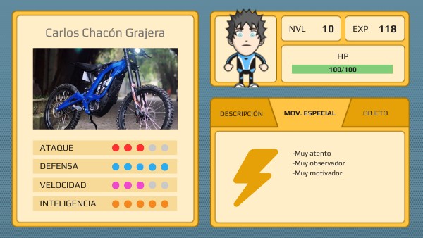 FICHA PERSONAJE Carlos