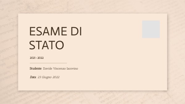 Esame di Stato - Iacovino