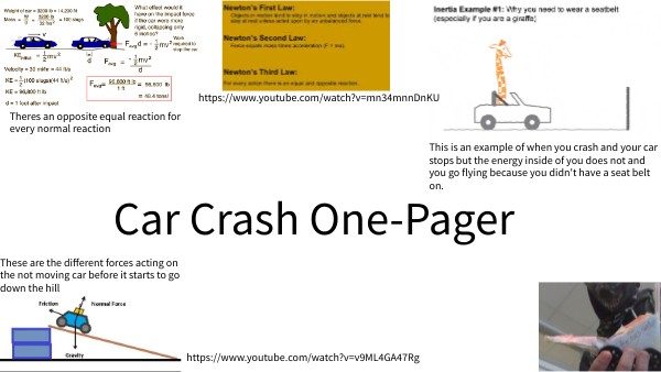 Car Crash One-Pager | Genially