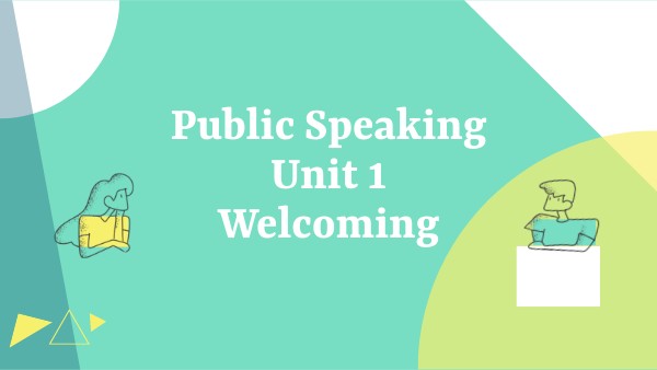 Public Speaking 11th U1